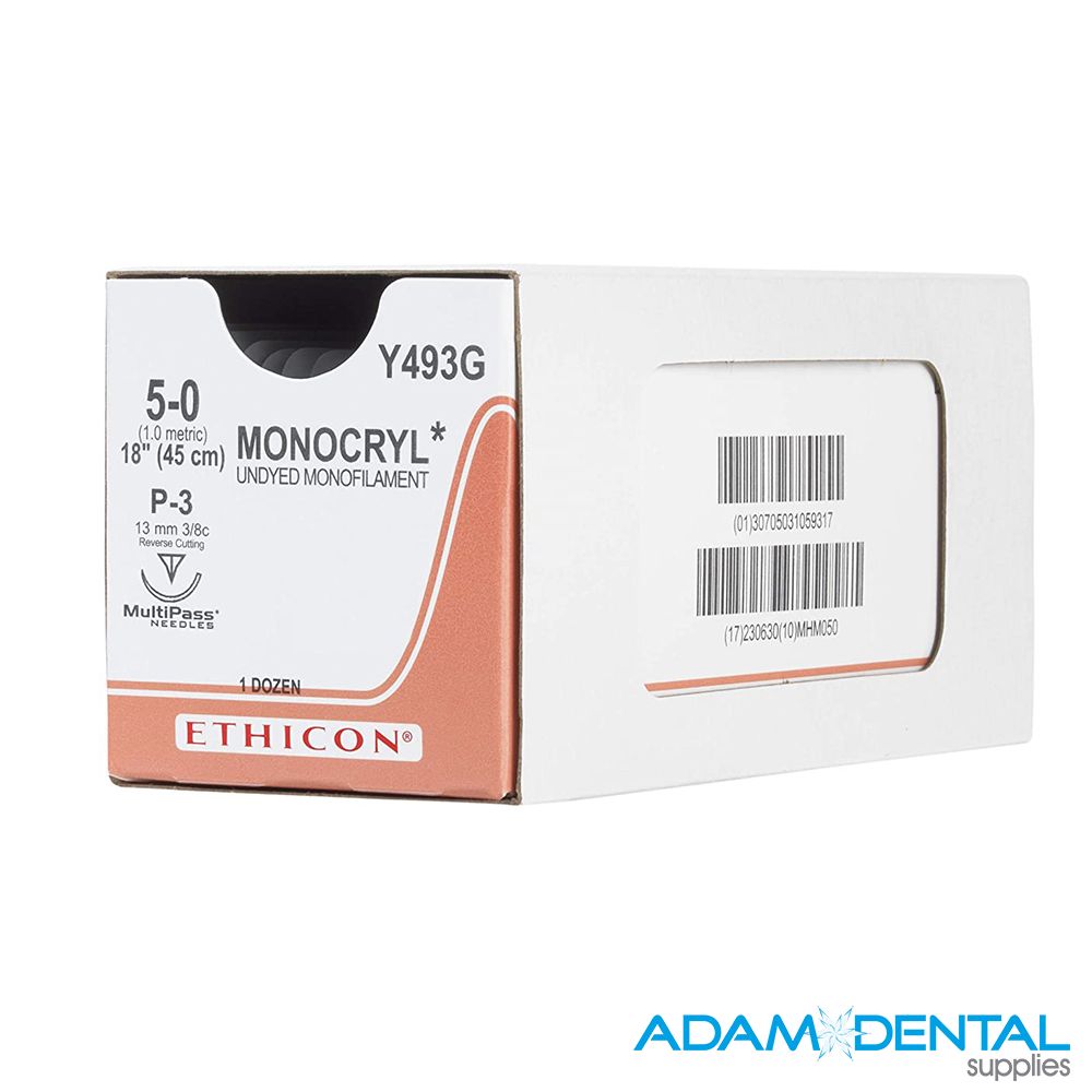 Buy Ethicon Monocryl Absorbable Sutures - Adam Dental Supplies Australia