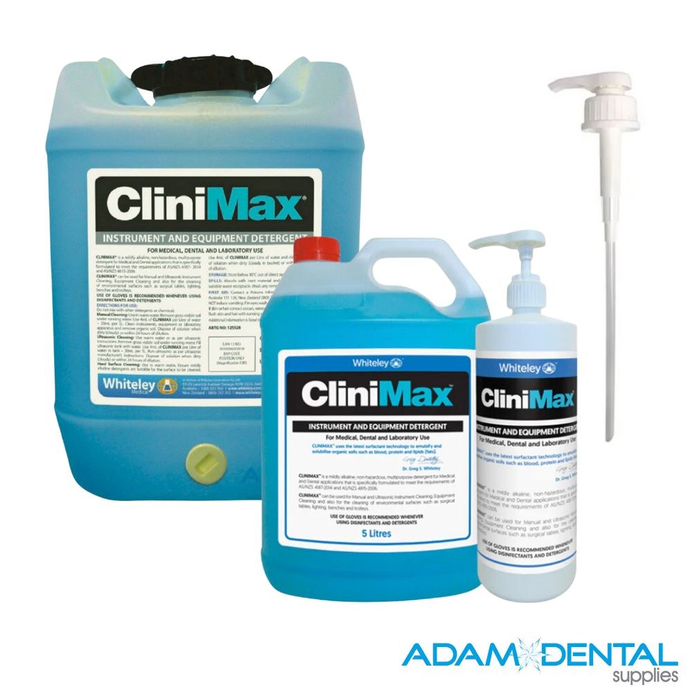 Whiteley Clinimax Equipment Cleaning Detergent 5L - Adam Dental ...
