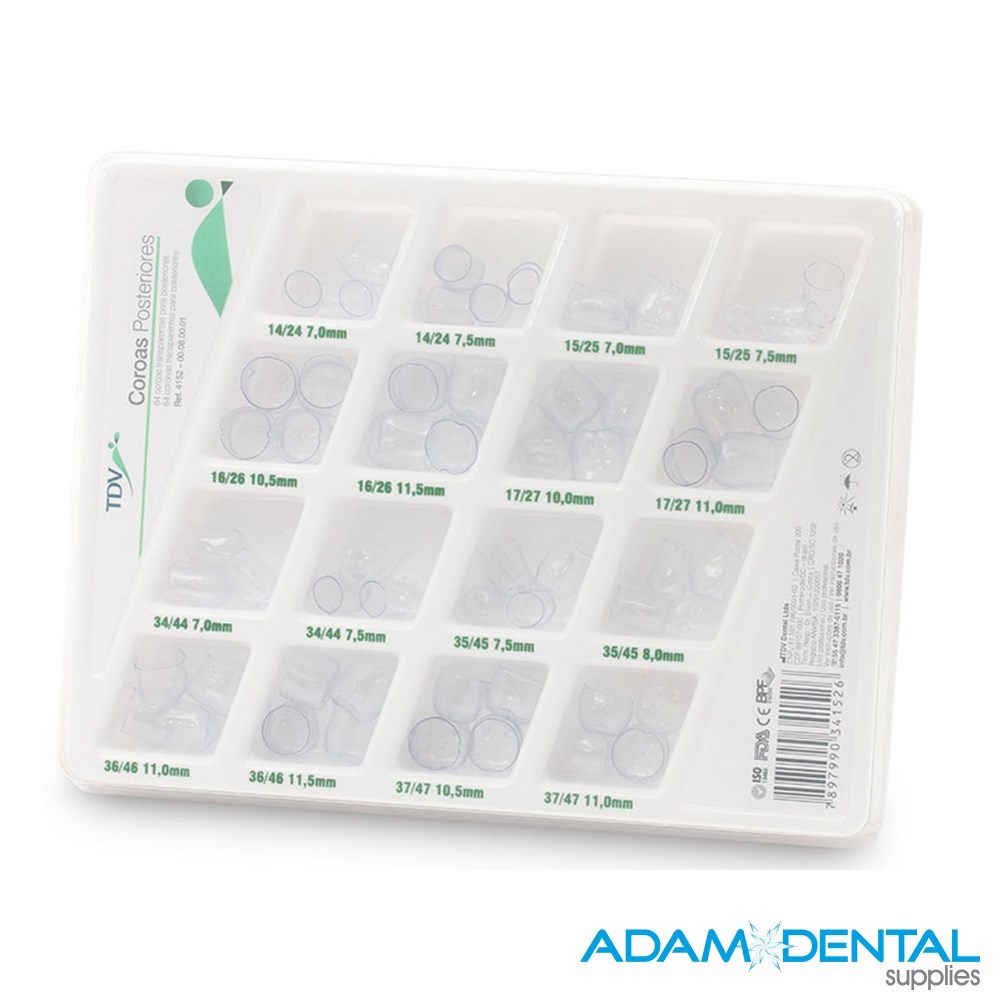 Buy TDV Crown Forms Kit Transparent - Adam Dental Supplies Australia
